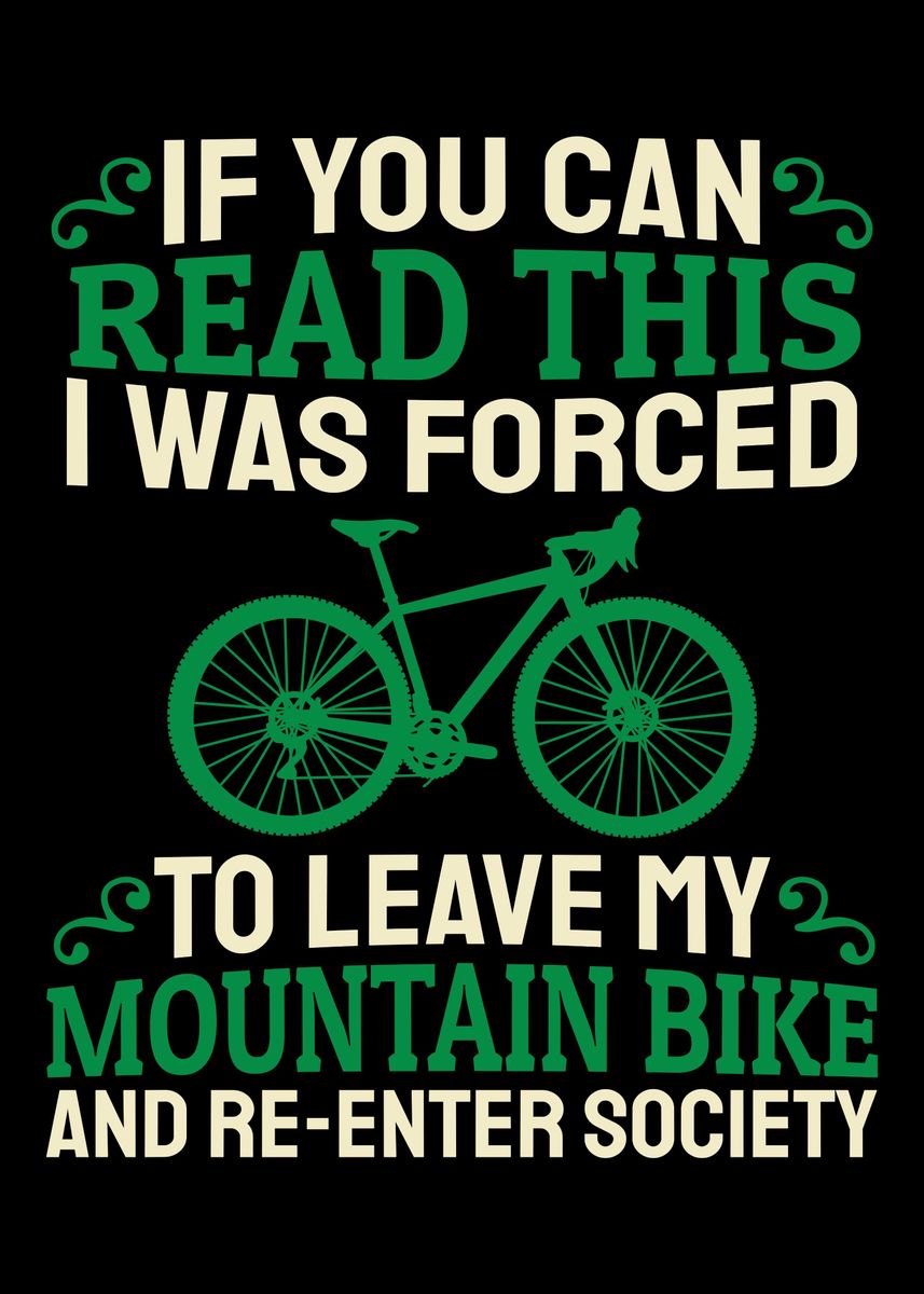 'Mountain Bike Mtb' Poster by CrazySquirrel | Displate