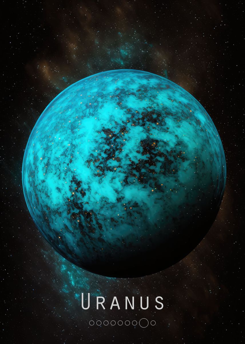 'Uranus Number 7' Poster, picture, metal print, paint by Fireabend ...