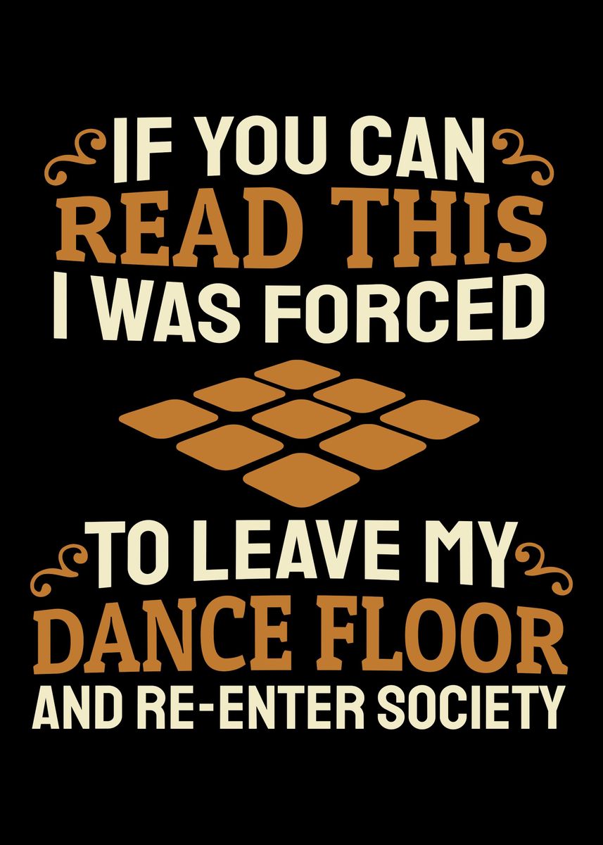 'Line Dance Line Dancing' Poster, picture, metal print, paint by ...