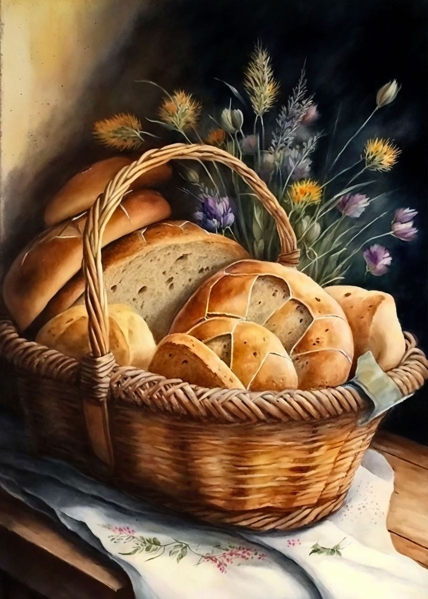 'Freshly Baked' Poster, picture, metal print, paint by Steel Canvas ...