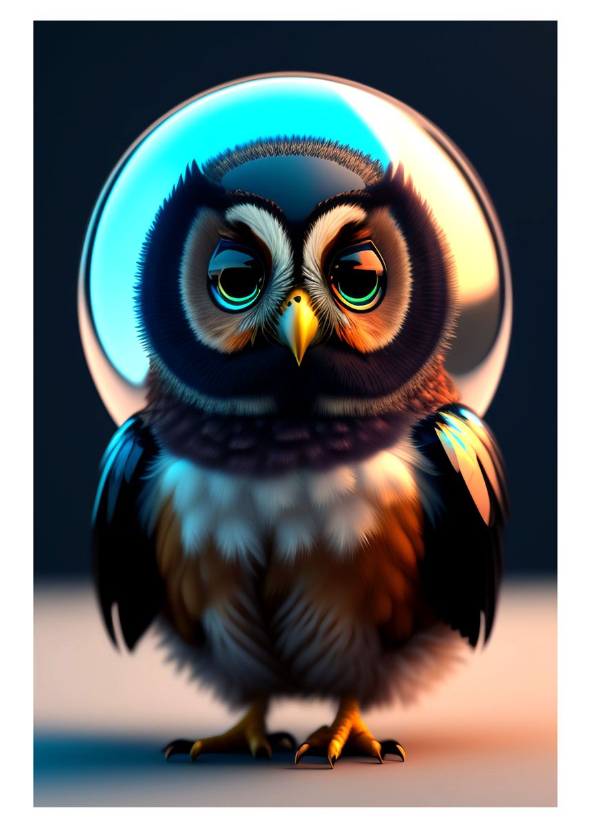 'night owl' Poster, picture, metal print, paint by jantikusuma wardani ...