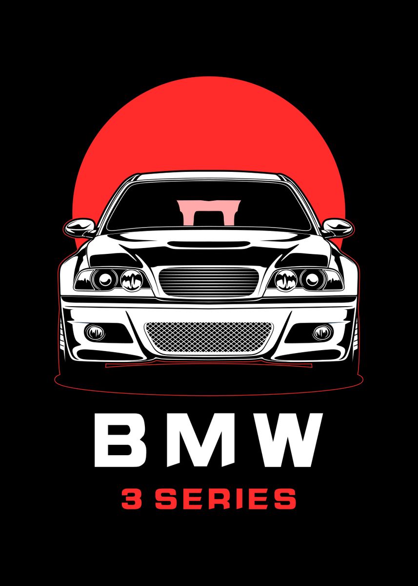 'BMW 3 Series E46' Poster, picture, metal print, paint by Faissal ...