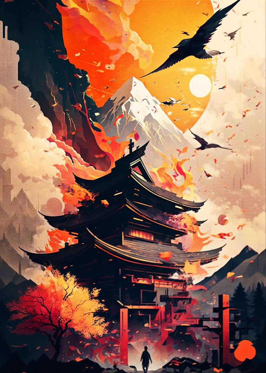 'Fantasy Japan Art' Poster, picture, metal print, paint by Muh Asdar ...