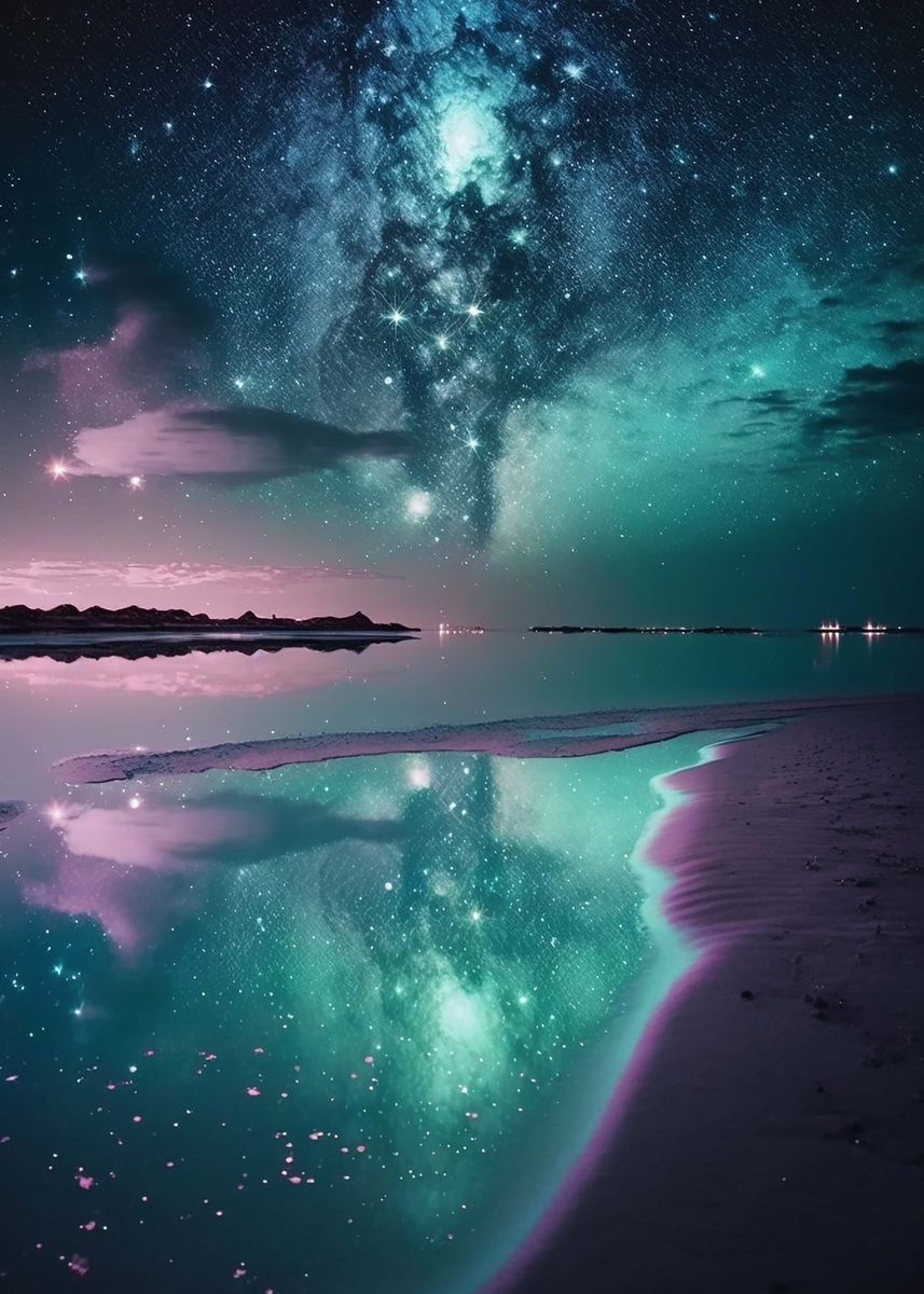 'Mystic Waters' Poster, picture, metal print, paint by M Hultink | Displate