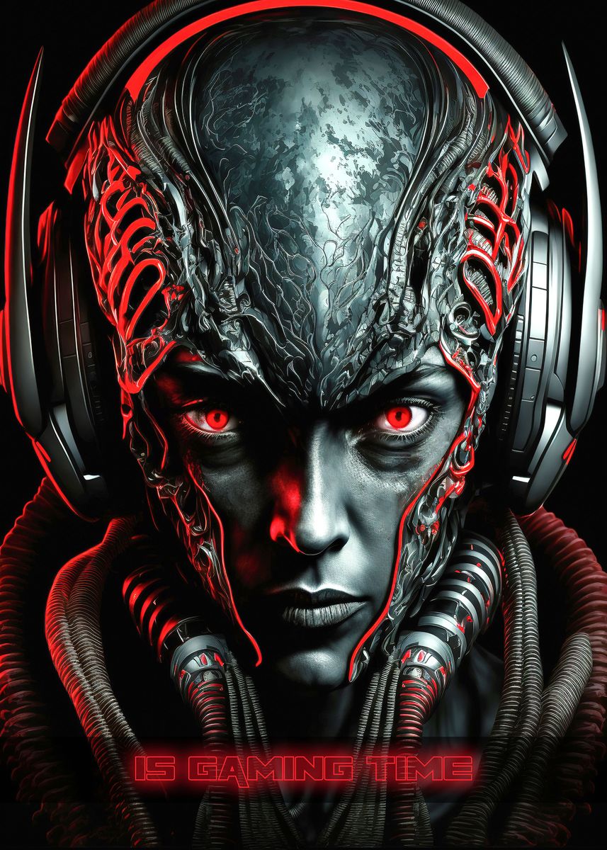 'Alien gaming zone' Poster, picture, metal print, paint by Arturo Vivo ...