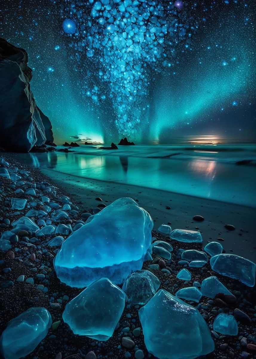 'Nighttime Bliss' Poster, picture, metal print, paint by M Hultink ...