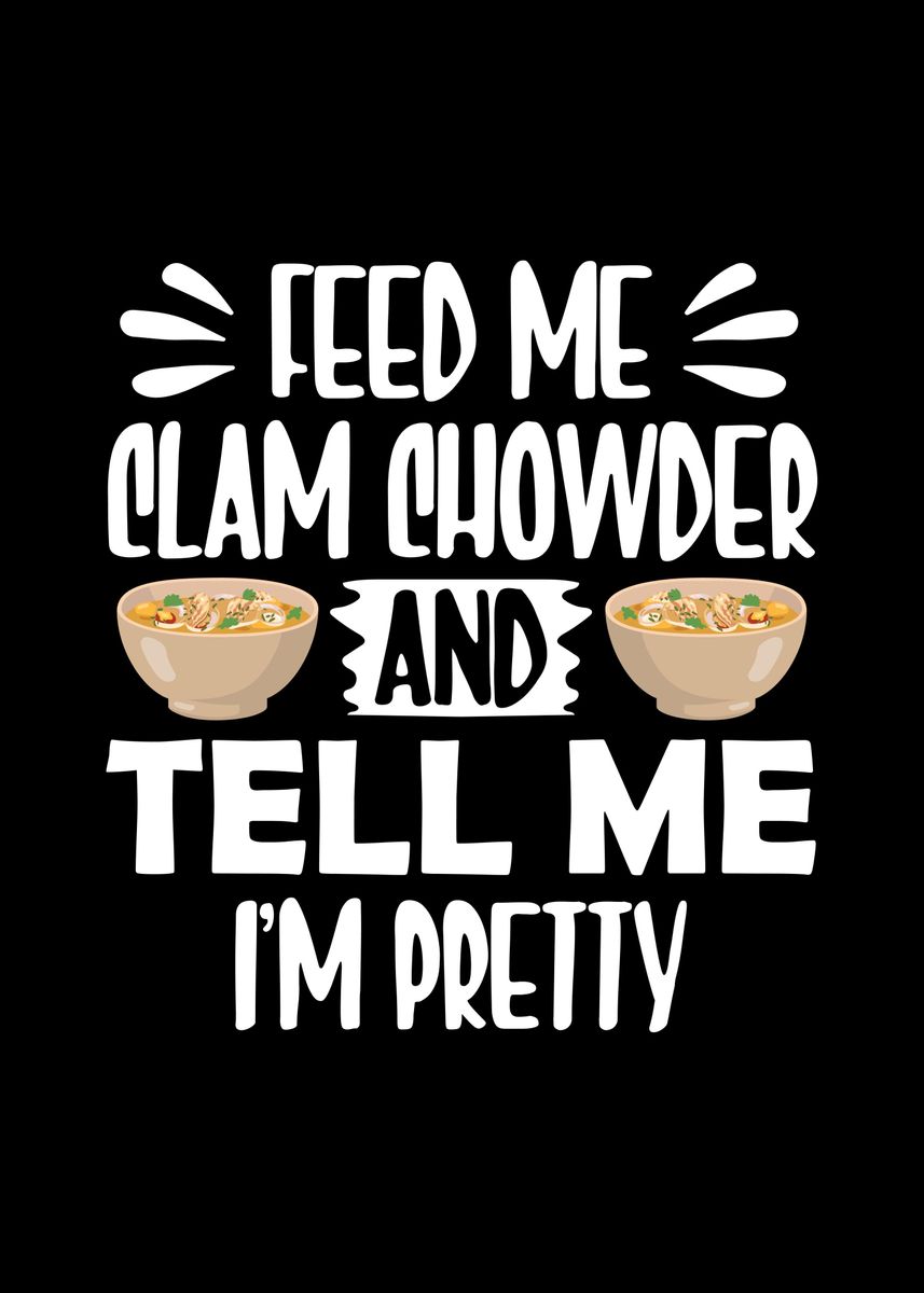 'Clam Chowder' Poster, picture, metal print, paint by Sebastian Wünsche ...