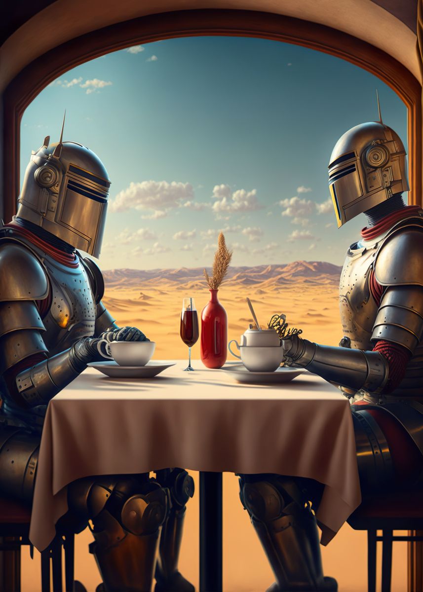 'Knight astronaut break' Poster, picture, metal print, paint by Kowaa ...