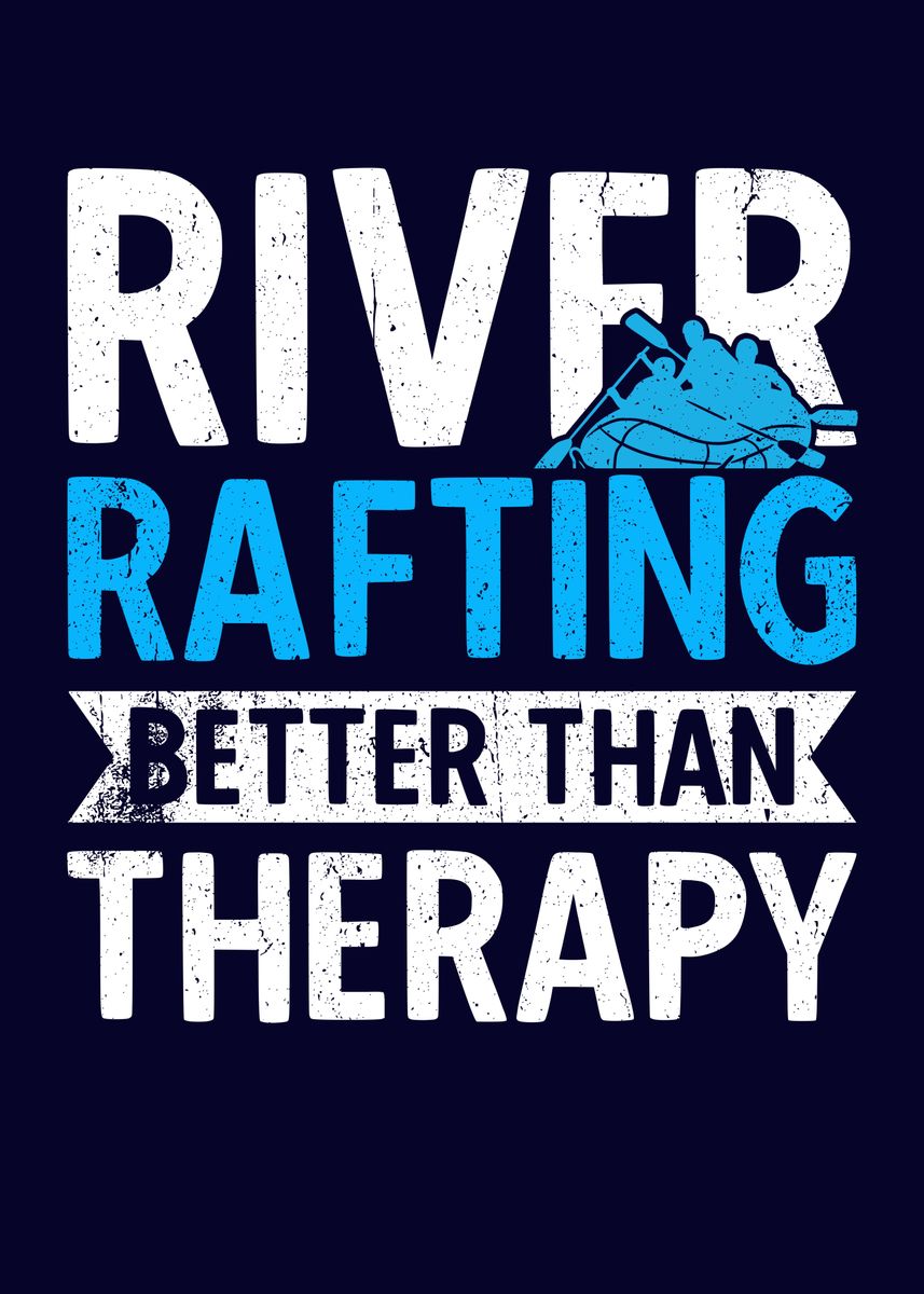 'Funny River Rafting' Poster, picture, metal print, paint by MzumO ...