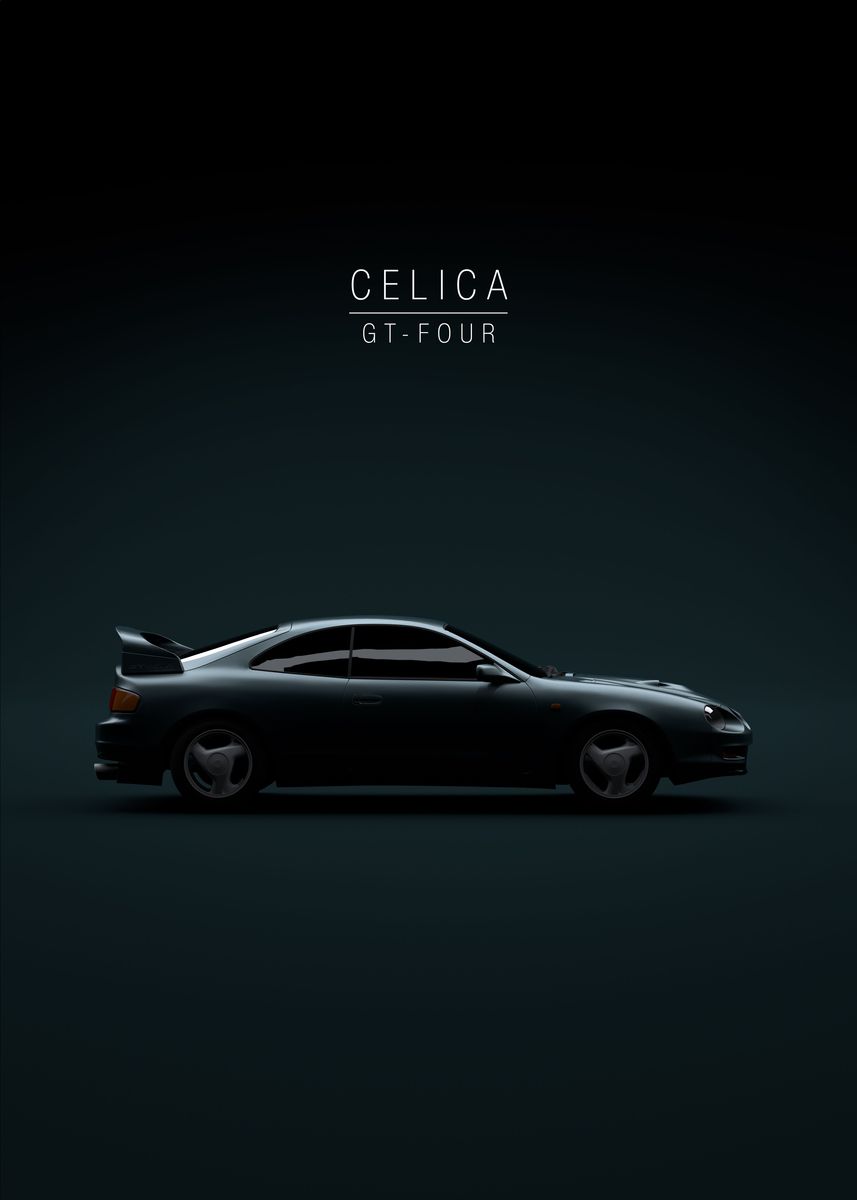 '1994 Celica GT FOUR ST205' Poster, picture, metal print, paint by 21 ...