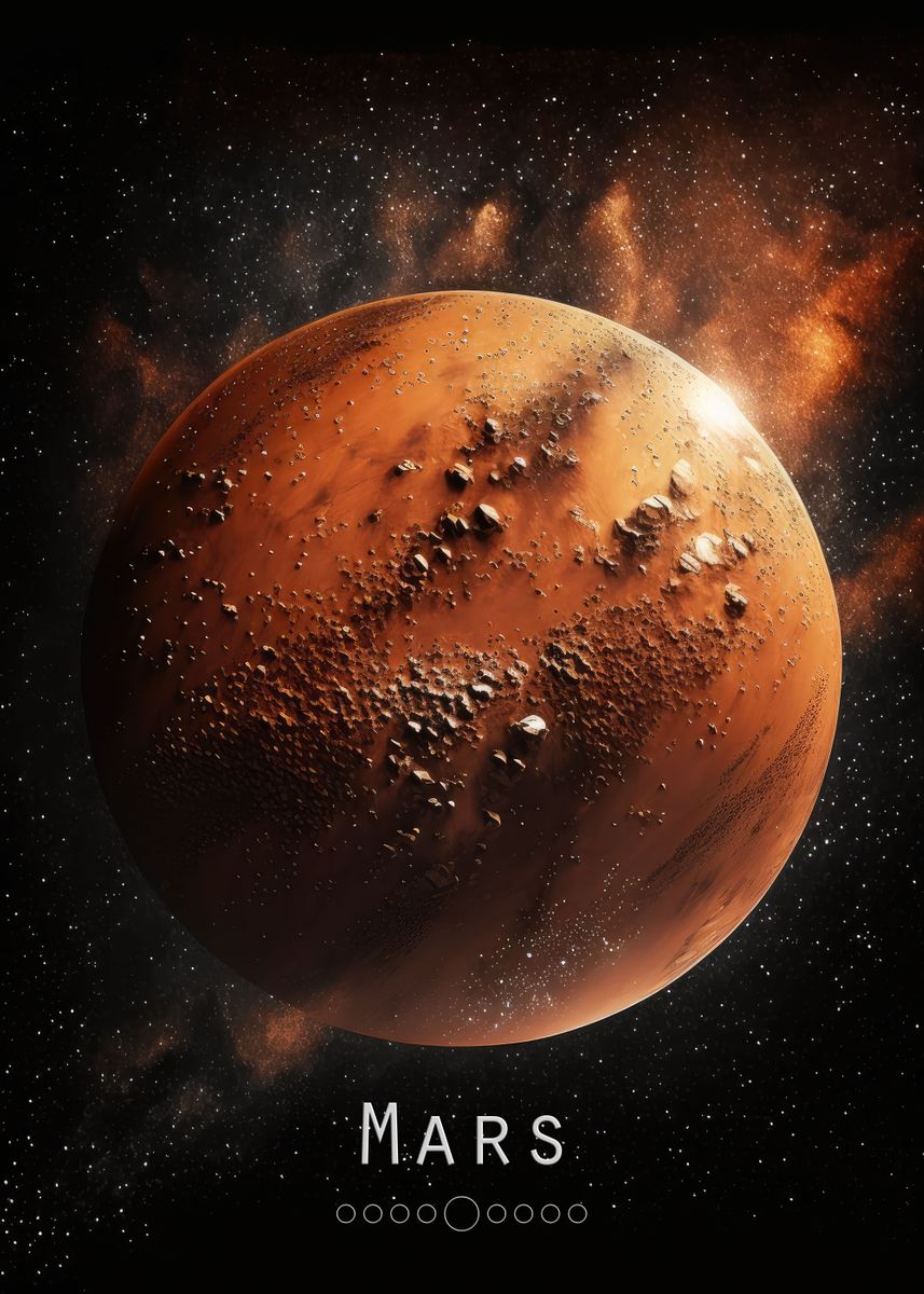 'Mars Number 4' Poster, picture, metal print, paint by Fireabend ...