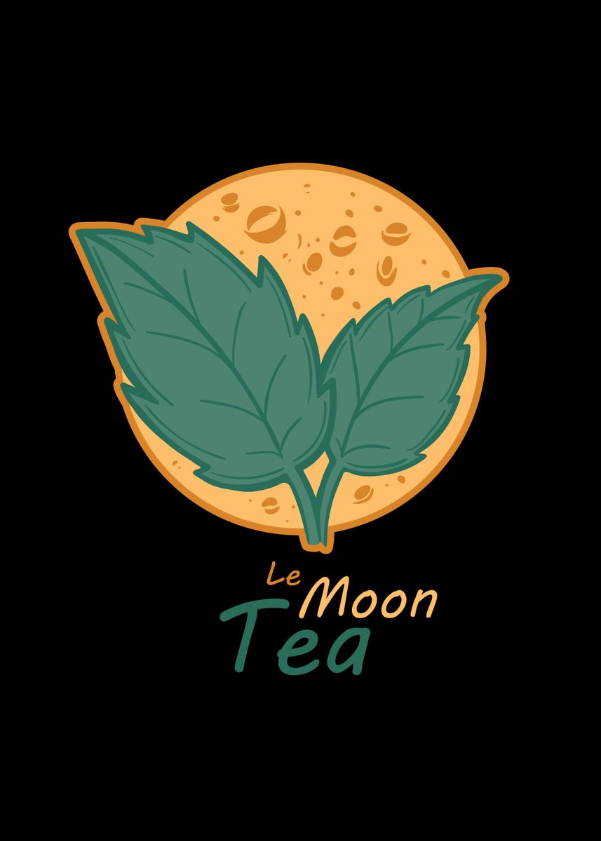 'Le Moon Tea' Poster, picture, metal print, paint by Babazuka zuka ...