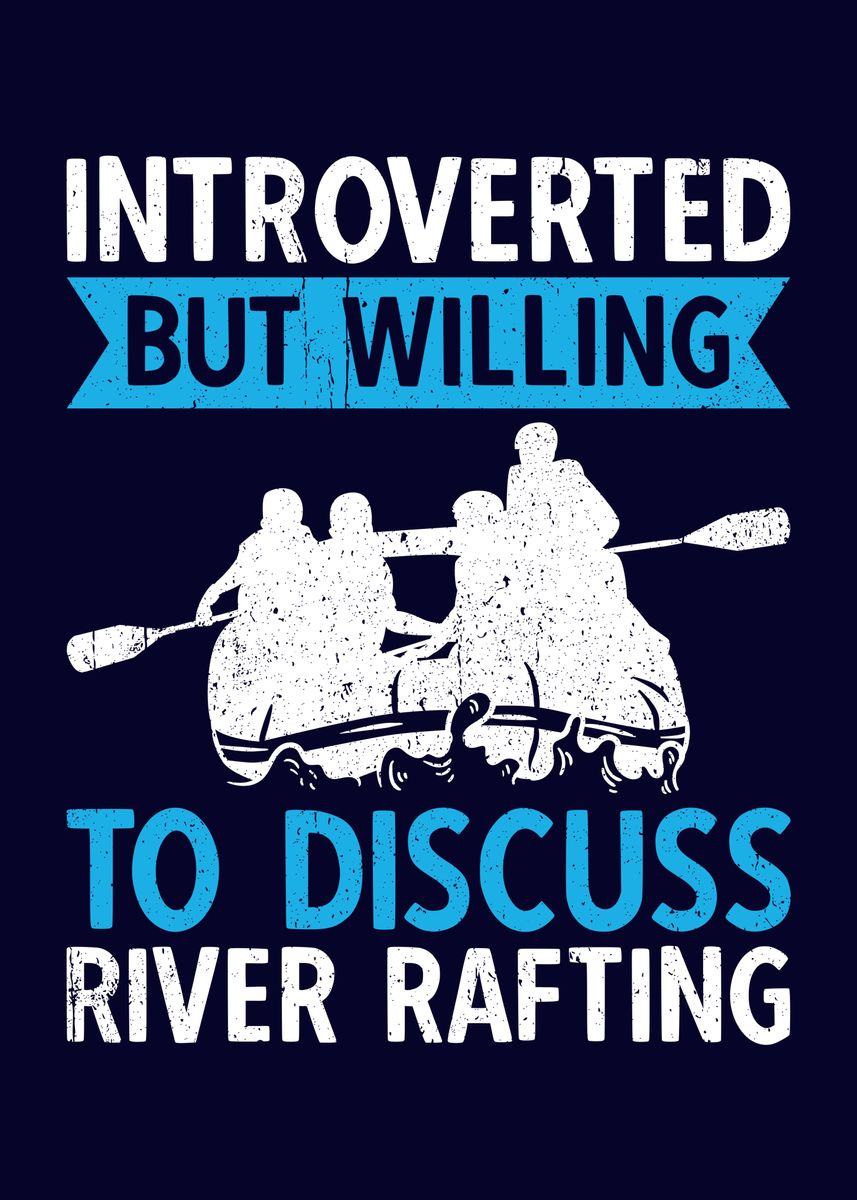 'Funny River Rafting' Poster, picture, metal print, paint by MzumO ...