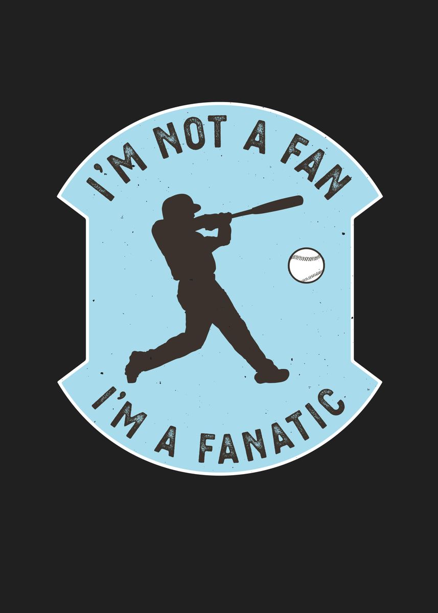 'Baseball Fan Vintage' Poster, picture, metal print, paint by Foxxy ...