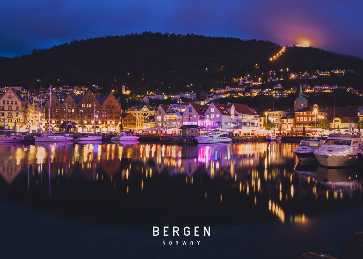 'Bergen ' Poster by Explore Universe | Displate