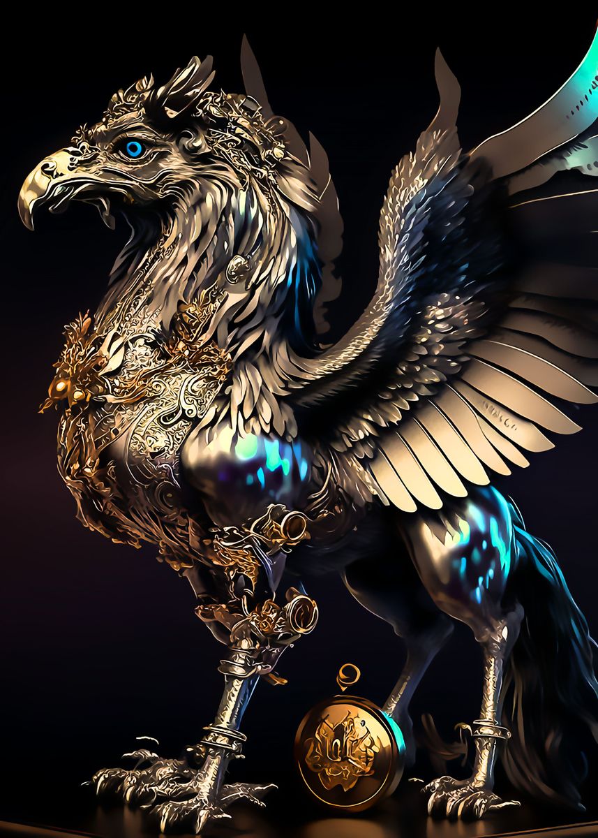'Eagle' Poster, picture, metal print, paint by minh doan | Displate