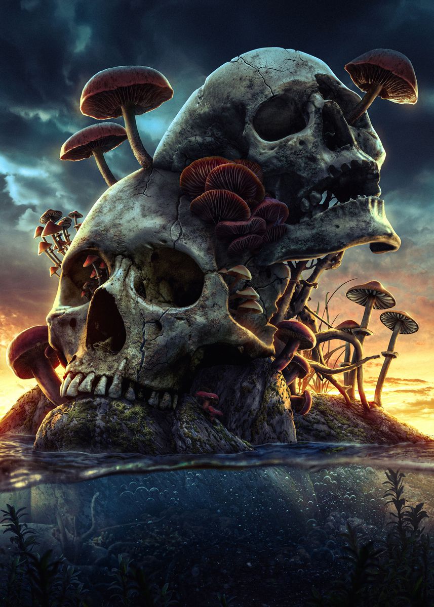 'Infection' Poster, picture, metal print, paint by Benny Productions | Displate