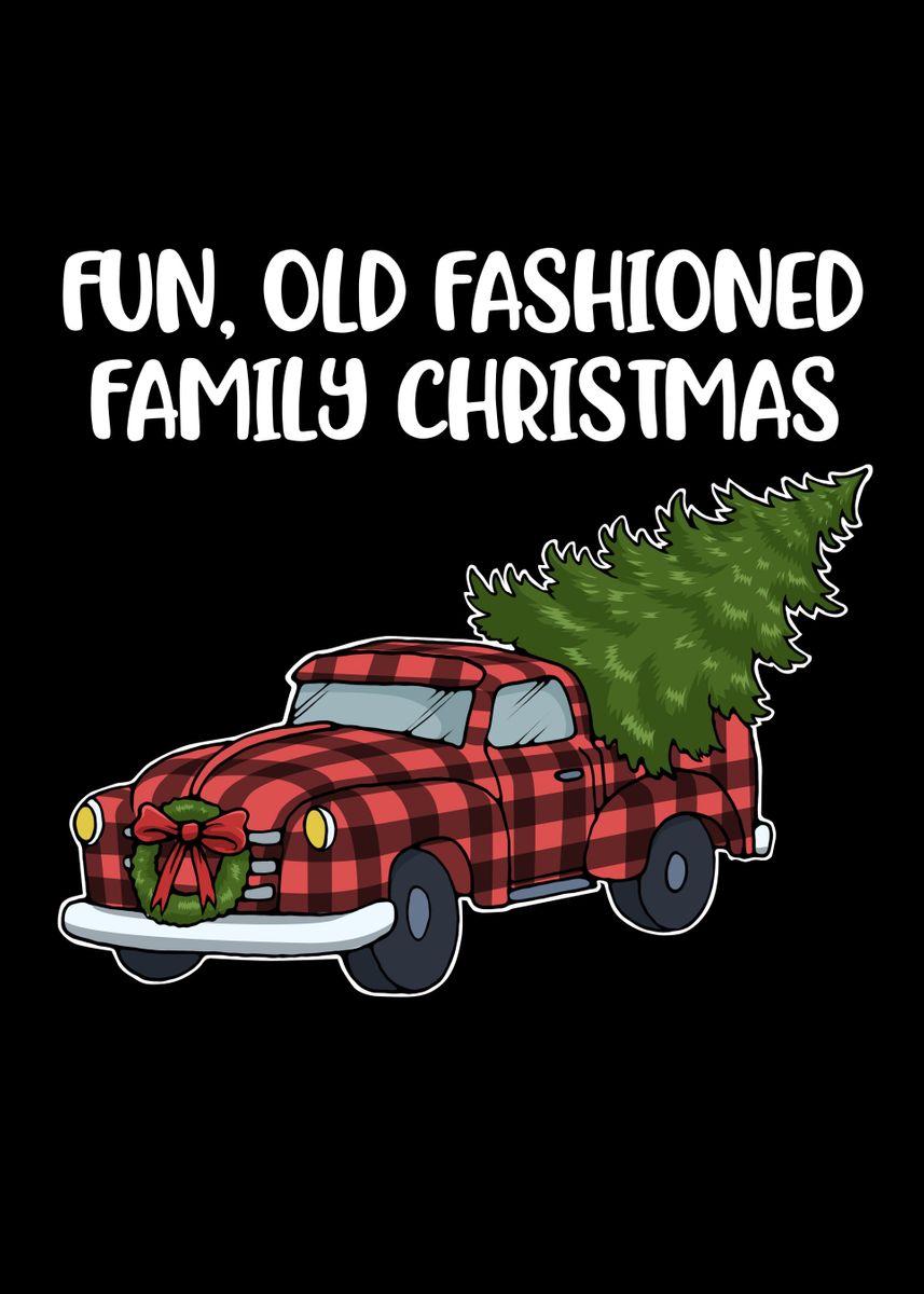 'Fun Old Family Christmas' Poster, picture, metal print, paint by ...