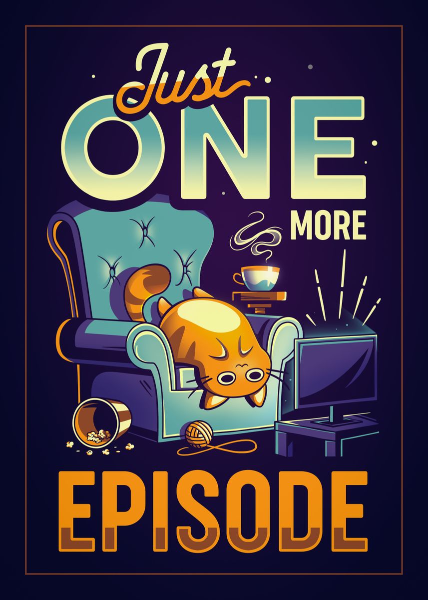 'Chonky Television Addict' Poster, picture, metal print, paint by ...