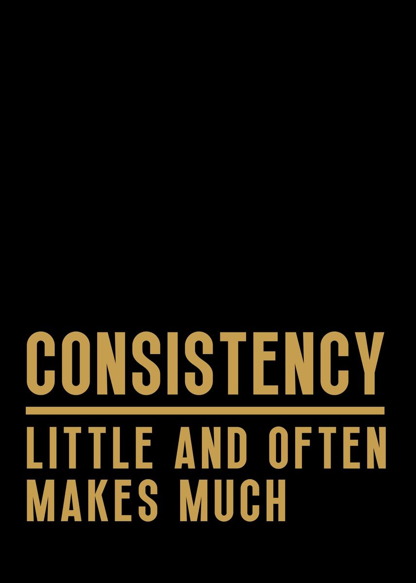 'Consistency' Poster, picture, metal print, paint by Nae | Displate