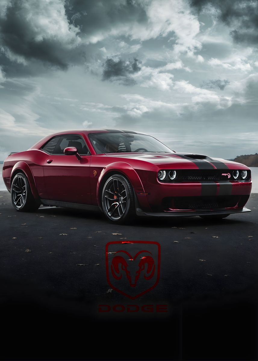 'Dodge ' Poster, picture, metal print, paint by Recca | Displate