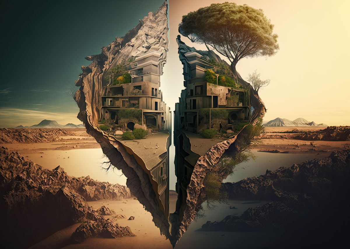 'World Fractured' Poster by Planet B | Displate