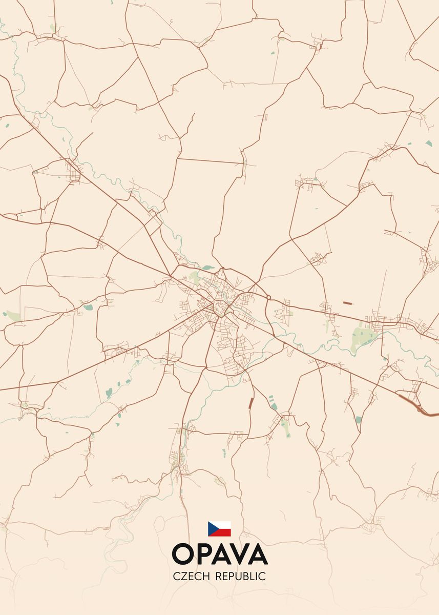 'Opava CZ' Poster, picture, metal print, paint by IMR Designs | Displate