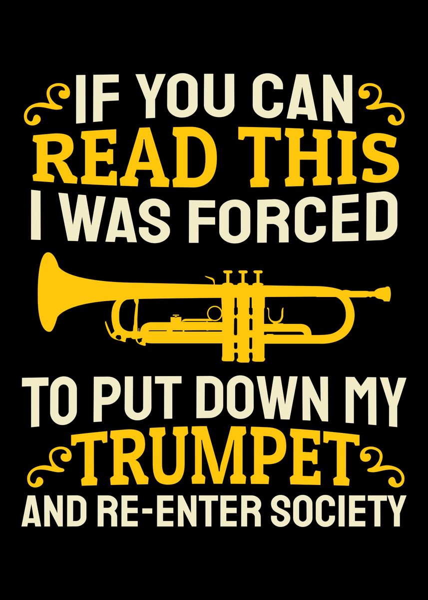 'Marching Band Trumpet' Poster, picture, metal print, paint by ...