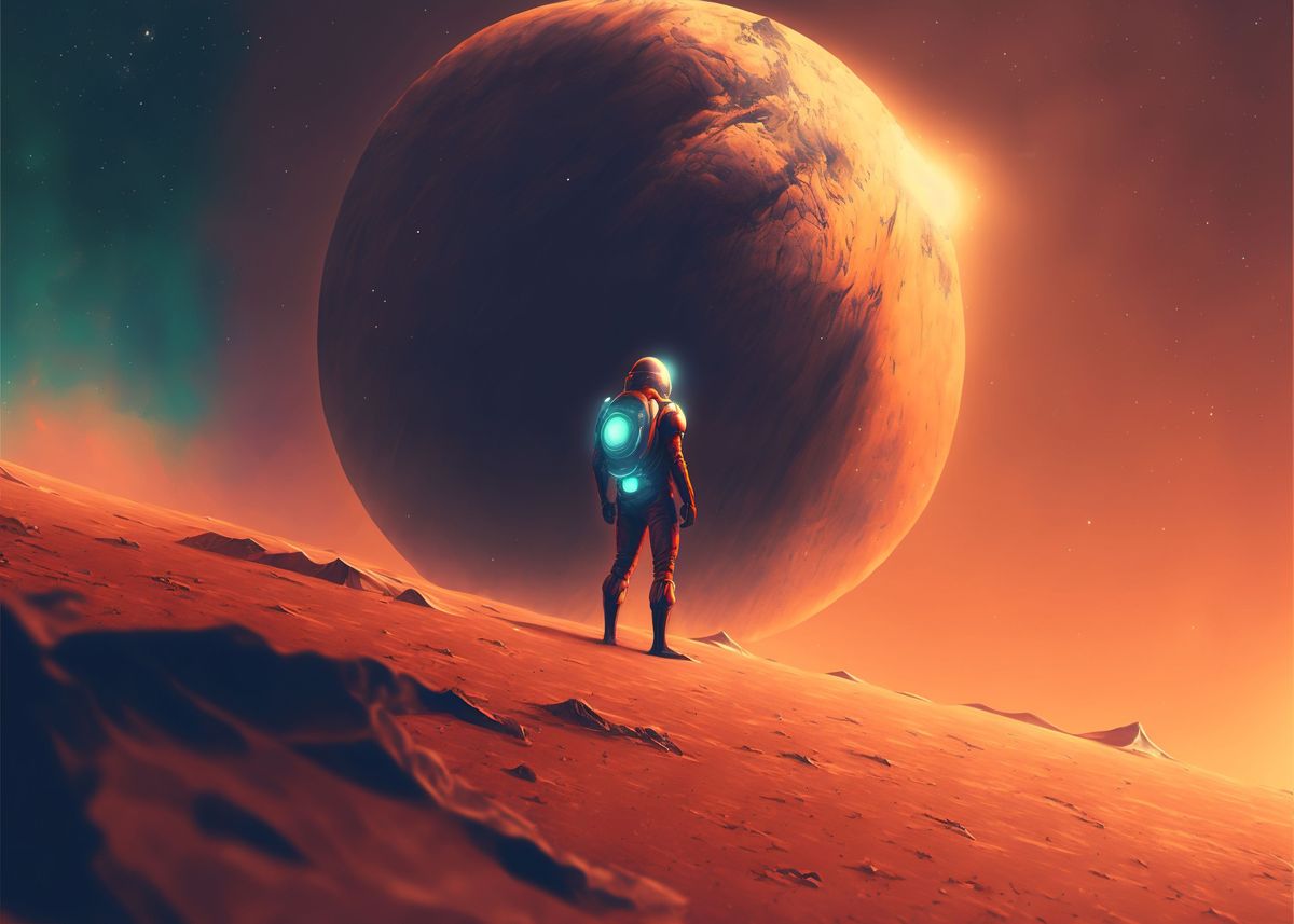 'investigating alien planet' Poster by Designersen | Displate