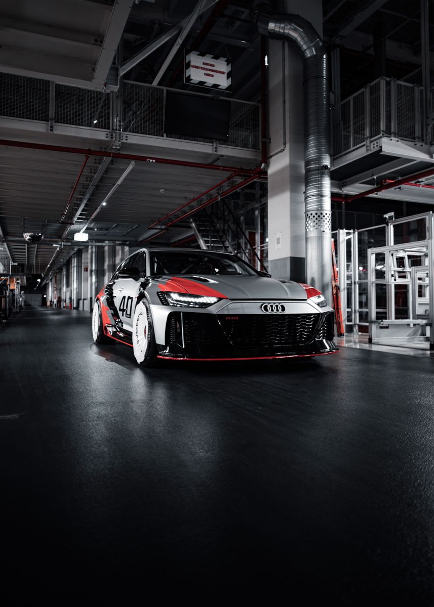'Audi RS6 GTO' Poster, picture, metal print, paint by Va Mitha | Displate