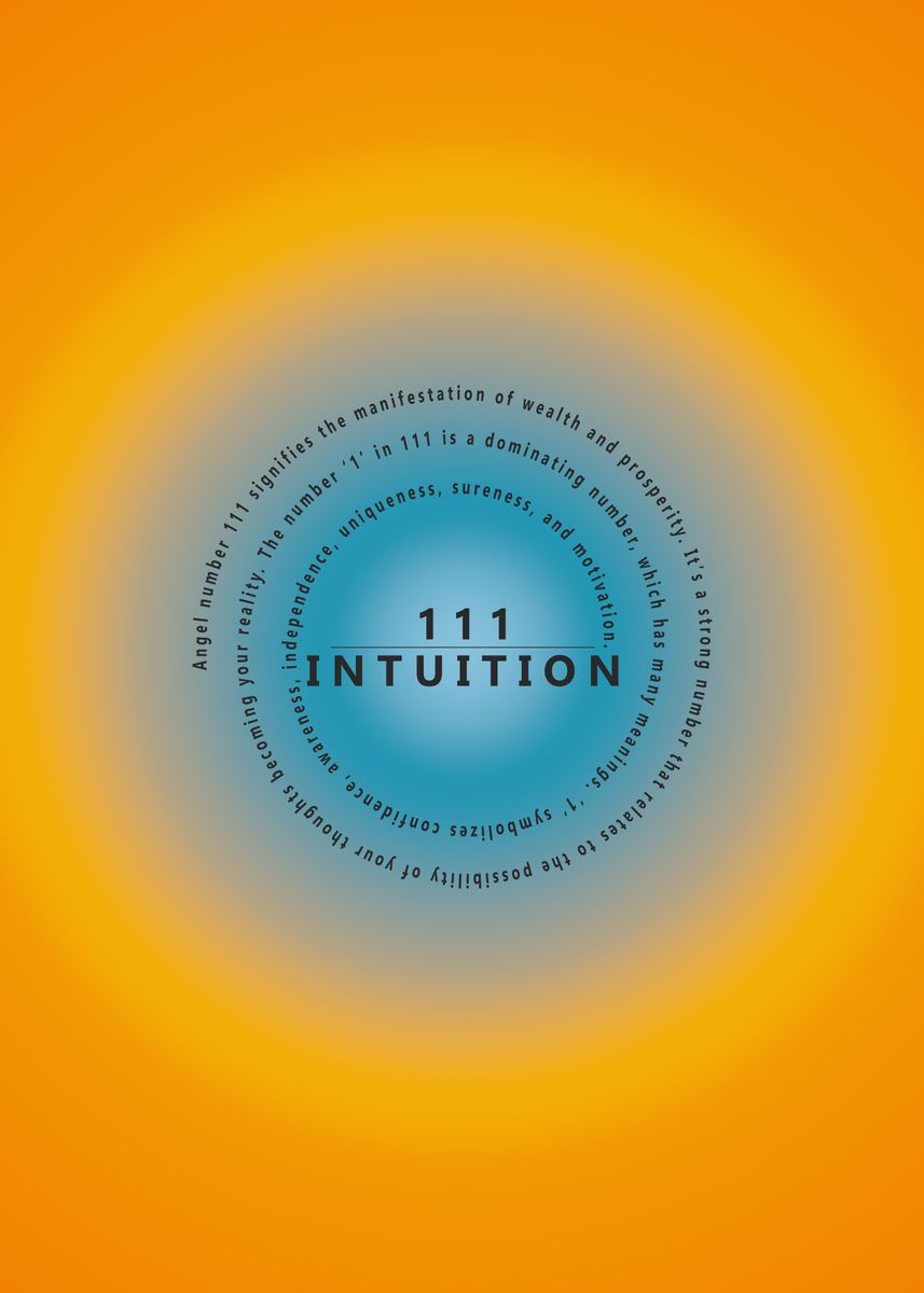 '111 Intuition' Poster, picture, metal print, paint by 1x Merch | Displate