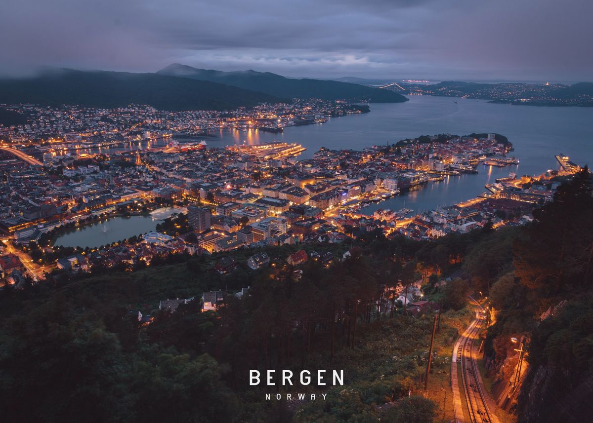 'Bergen ' Poster by Explore Universe | Displate
