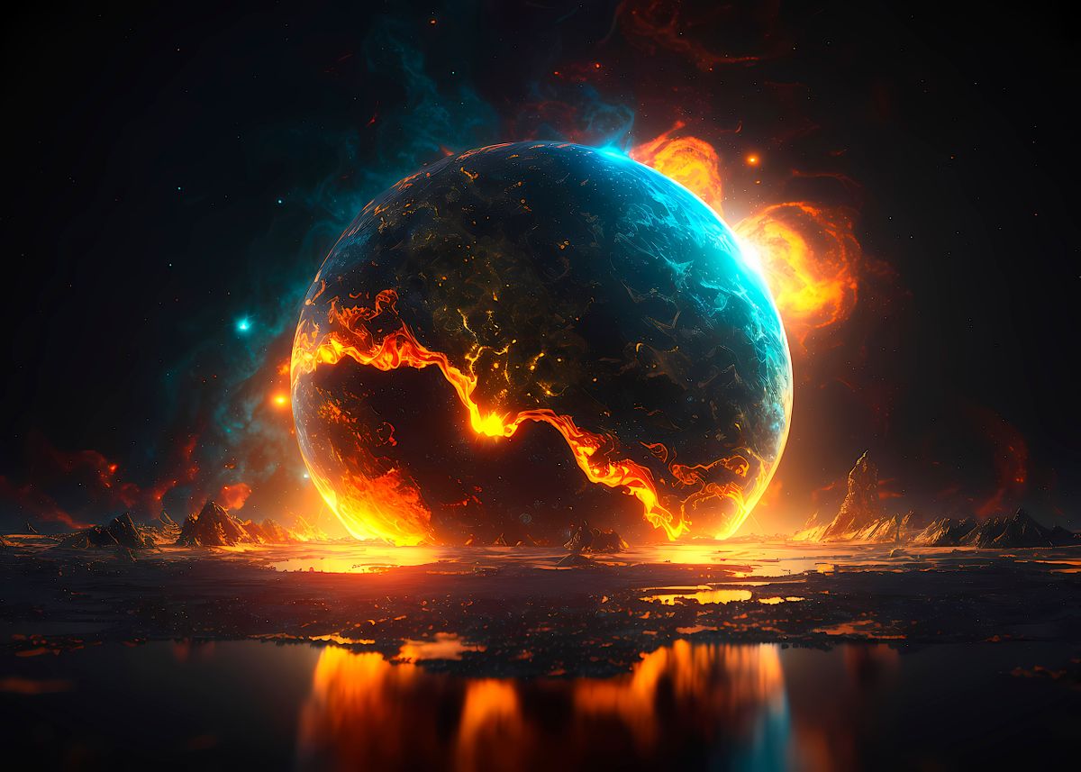 'Epic Planet' Poster by Electex | Displate