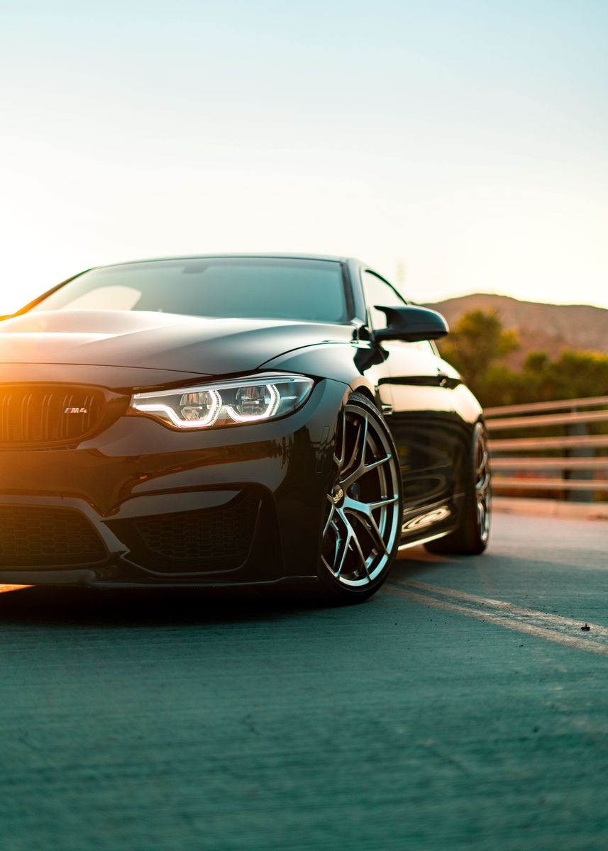 'BMW M4' Poster, picture, metal print, paint by Monster Car | Displate