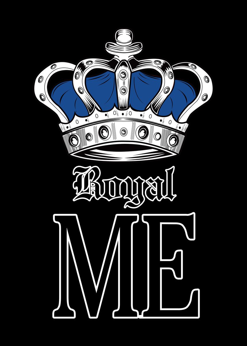 'Royal Me Blue' Poster, picture, metal print, paint by Adamzworld ...