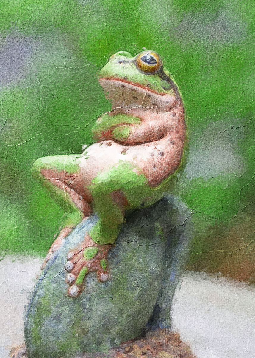 'Frog meme' Poster, picture, metal print, paint by Meme Daily | Displate