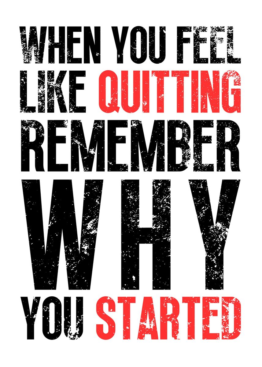 'Motivational Word' Poster, picture, metal print, paint by Yess | Displate