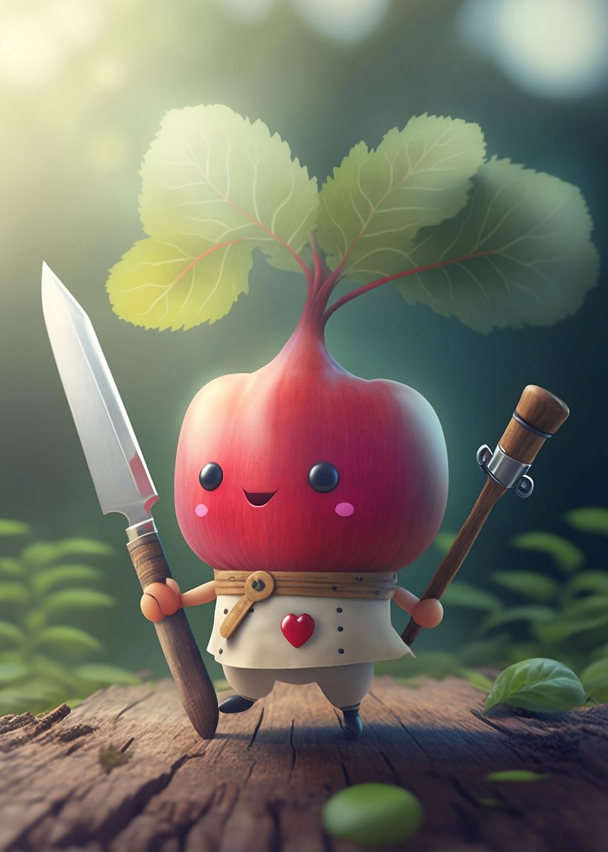 'Basil The Culinary Crusade' Poster, picture, metal print, paint by ...