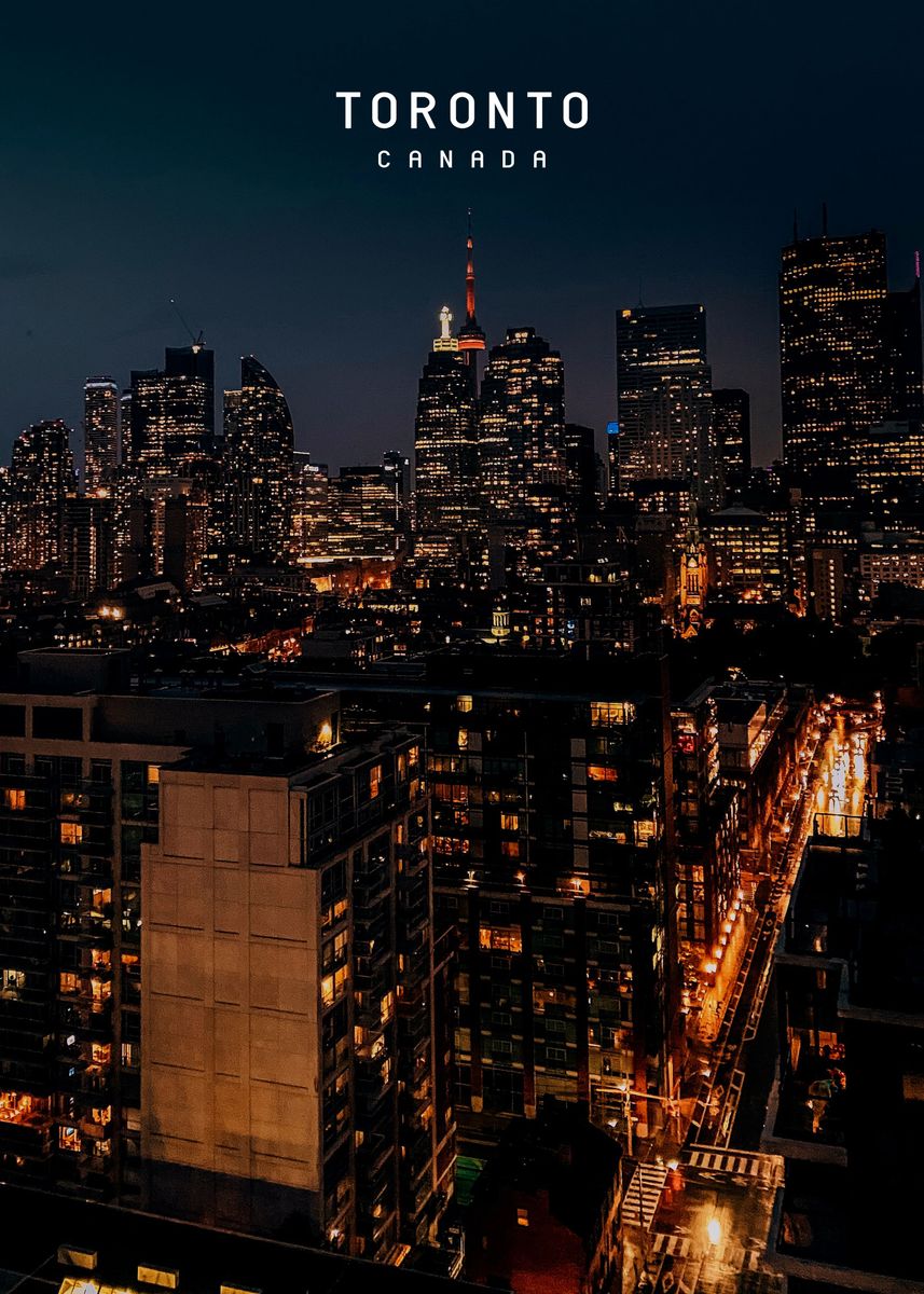 'Toronto ' Poster, picture, metal print, paint by Travel Addict | Displate