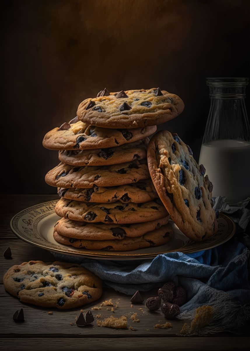 'Chocolate Chip Cookies 3' Poster by murtzart | Displate