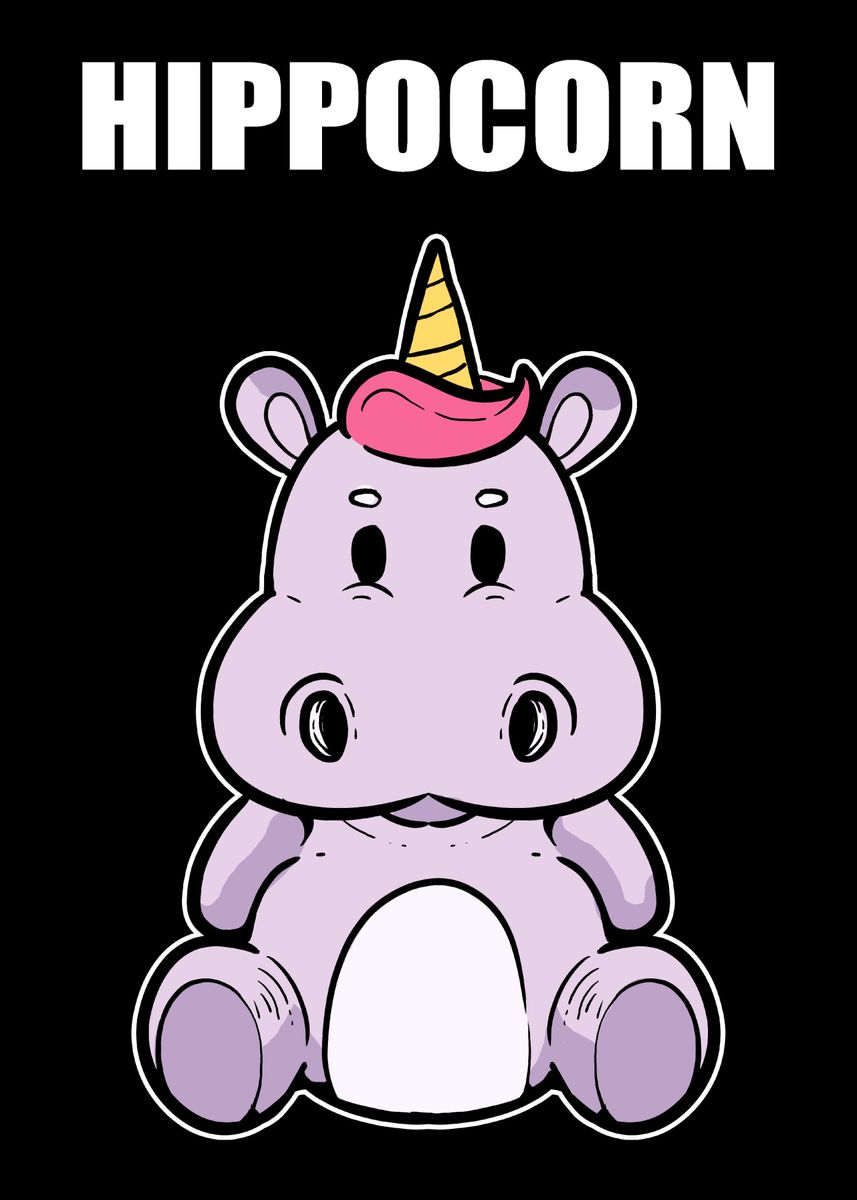 'Hippocorn LGBT Gift' Poster, picture, metal print, paint by ...