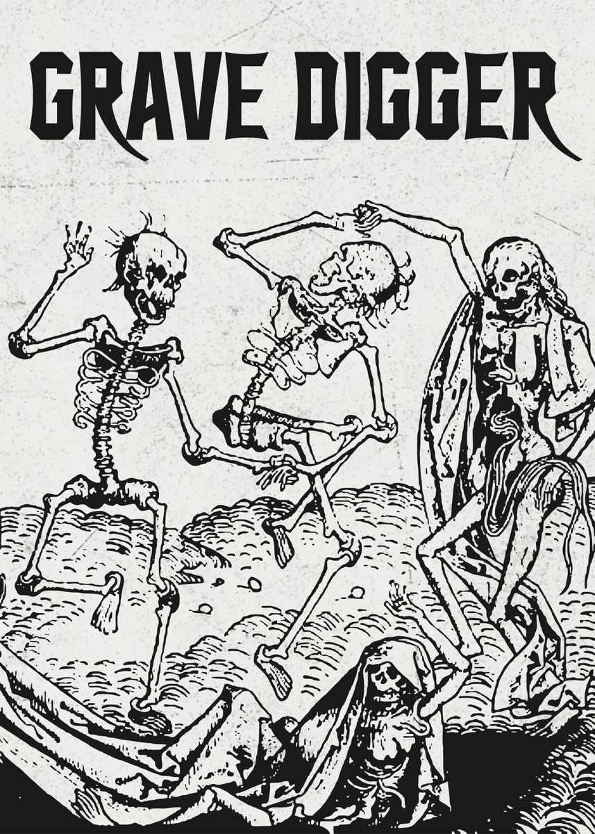 'Grave Digger Band' Poster, picture, metal print, paint by supergaff ...