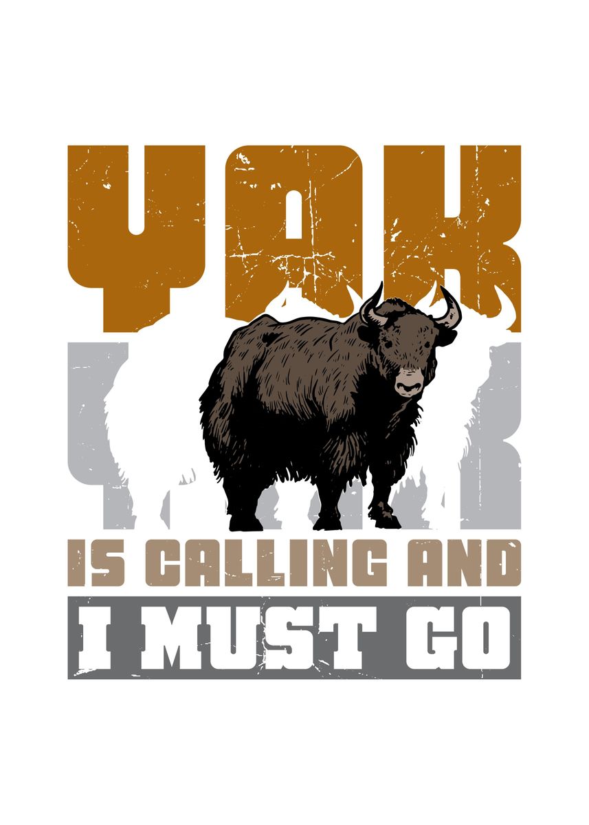 'Yak' Poster by Sebastian Wünsche | Displate