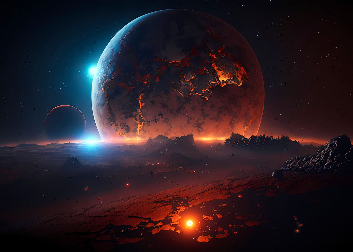 'Intergalactic Planet' Poster by Electex | Displate