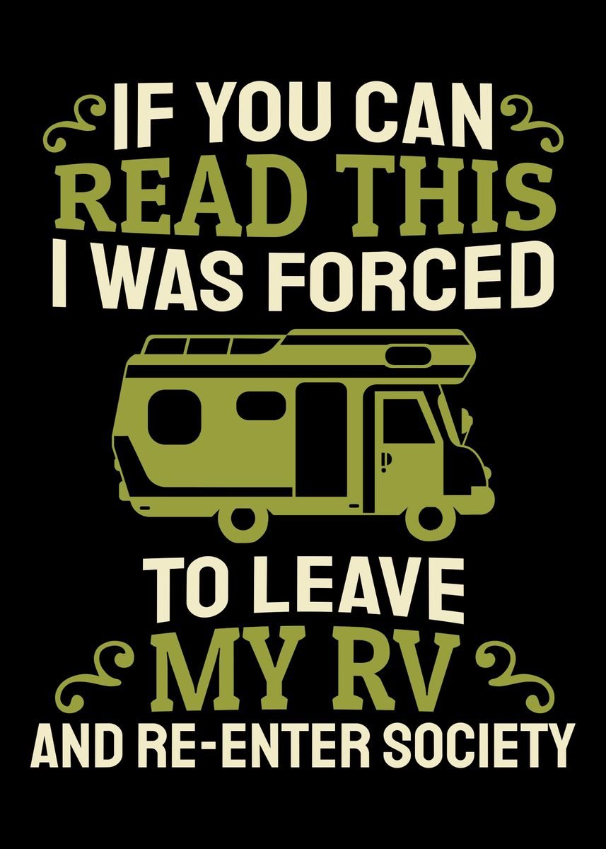'RV Camper' Poster by CrazySquirrel | Displate