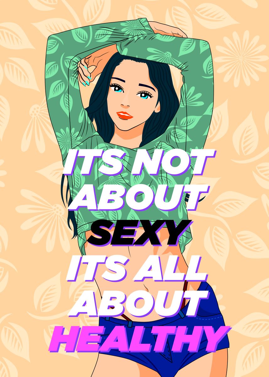 'sexy waifu' Poster, picture, metal print, paint by best art moshper | Displate