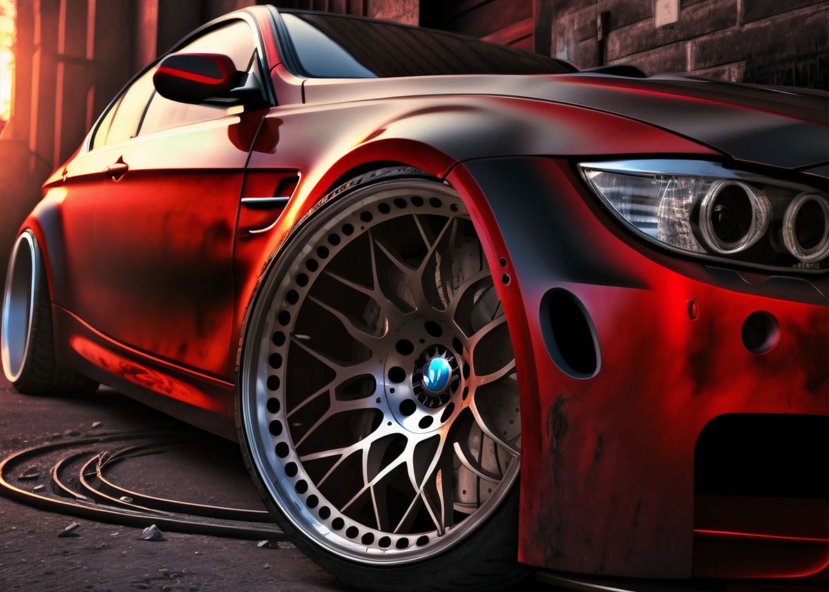 'BMW M3' Poster by GRAPHICMYSTICAL displate | Displate