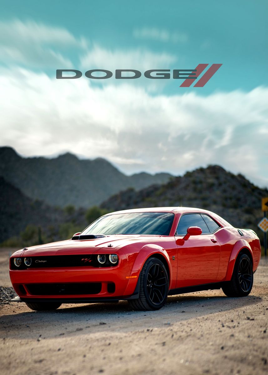 'Dodge Musclecar Poster' Poster, picture, metal print, paint by ...