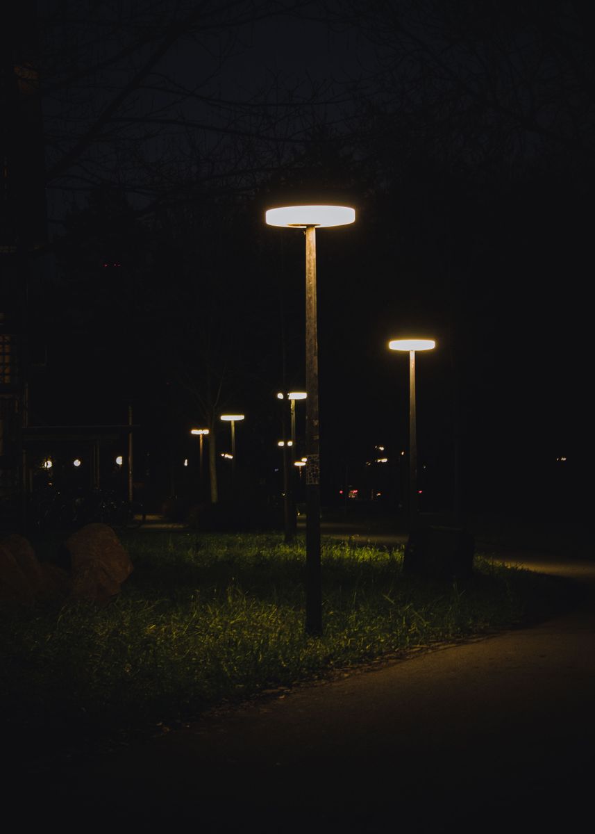 'futuristic lanterns ' Poster, picture, metal print, paint by Hendrik ...