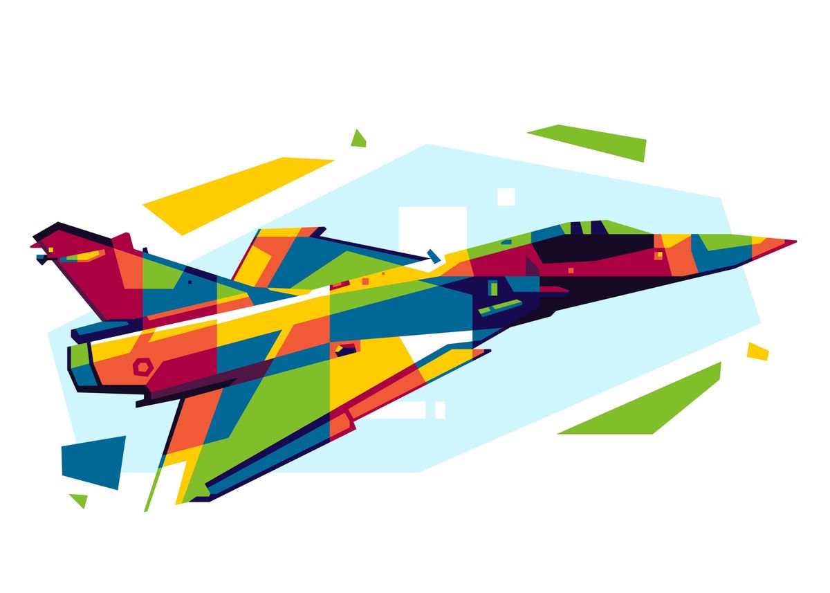 'Mirage 2000' Poster by Lintang Wicaksono | Displate